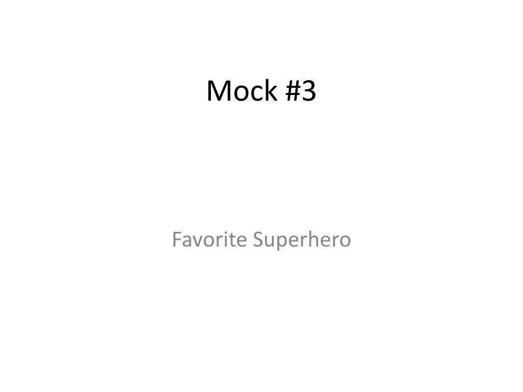 PPT - Mock #3 PowerPoint Presentation, free download - ID:1863967