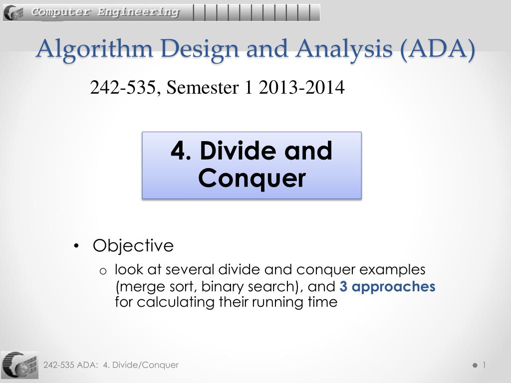PPT - Algorithm Design and Analysis (ADA) PowerPoint Presentation, free ...