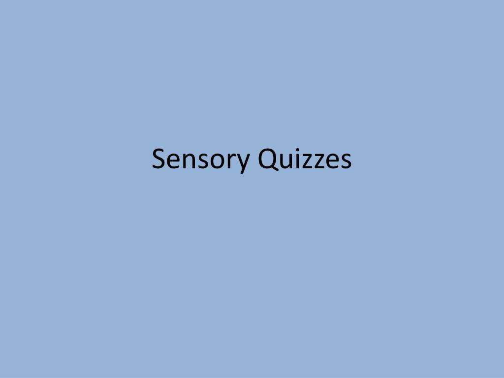 PPT - Sensory System Trivia Challenge PowerPoint Presentation, free ...