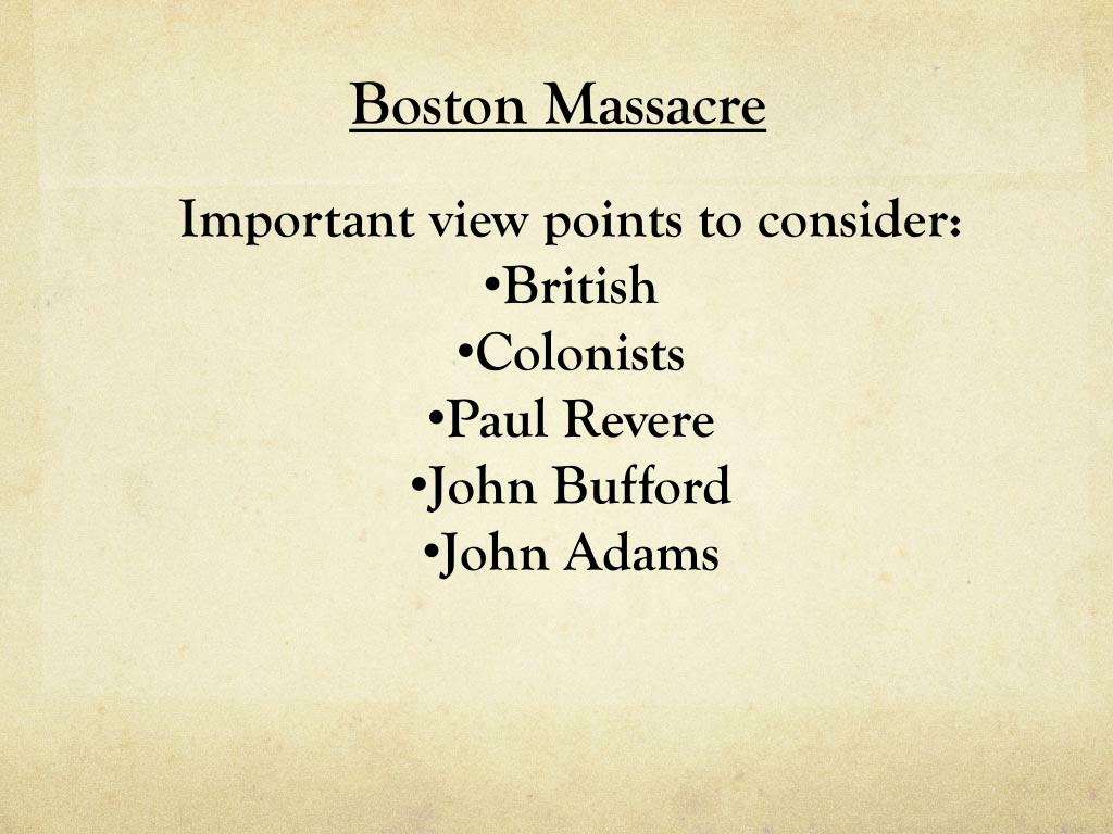 PPT - Boston Massacre PowerPoint Presentation, free download - ID:1866962