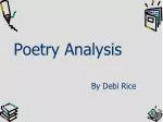 PPT - Poetry Analysis 101 PowerPoint Presentation, free download - ID ...