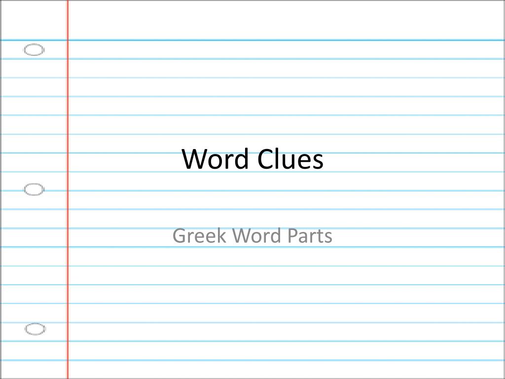 PPT - Word Clues PowerPoint Presentation, free download - ID:1868500