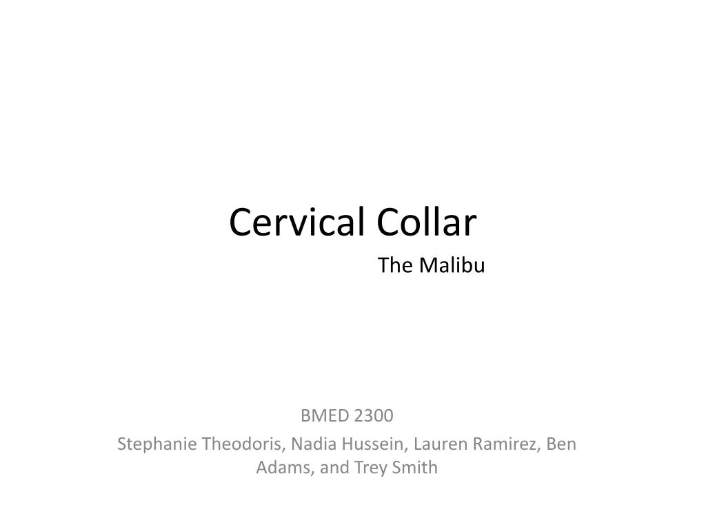 PPT - Cervical Collar PowerPoint Presentation, free download - ID:1869375