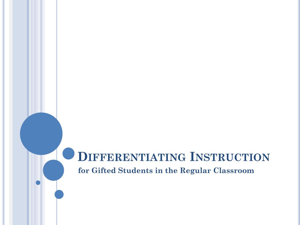 PPT - Differentiating Instruction PowerPoint Presentation, free ...