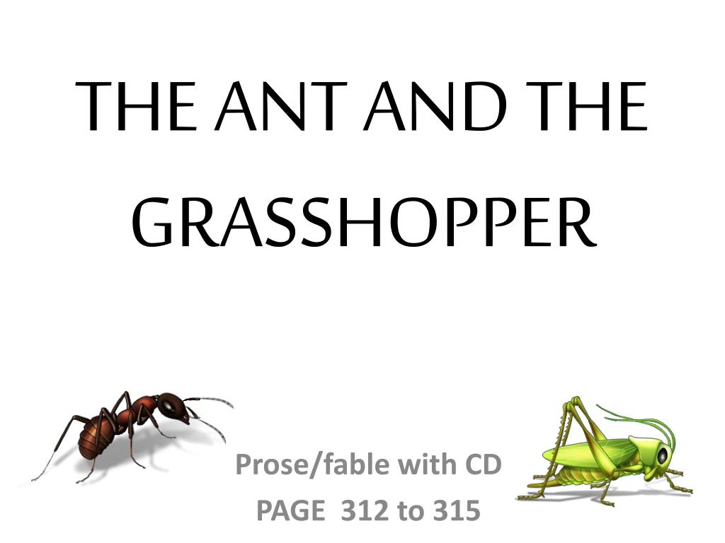 PPT - THE ANT AND THE GRASSHOPPER PowerPoint Presentation, free ...