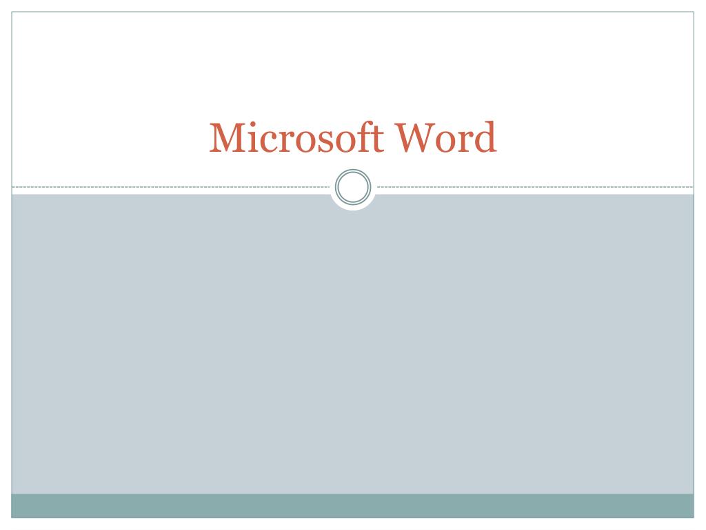 PPT - Microsoft Word PowerPoint Presentation, free download - ID:1872363