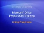 PPT - Microsoft Project Training PowerPoint Presentation, free download - ID:7639796