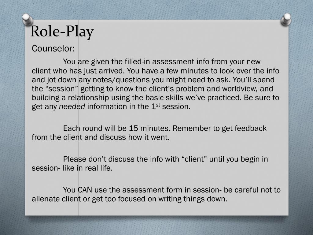 PPT - Role-Play PowerPoint Presentation, free download - ID:1875764