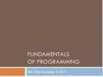 PPT - Programming Fundamentals PowerPoint Presentation, free download ...