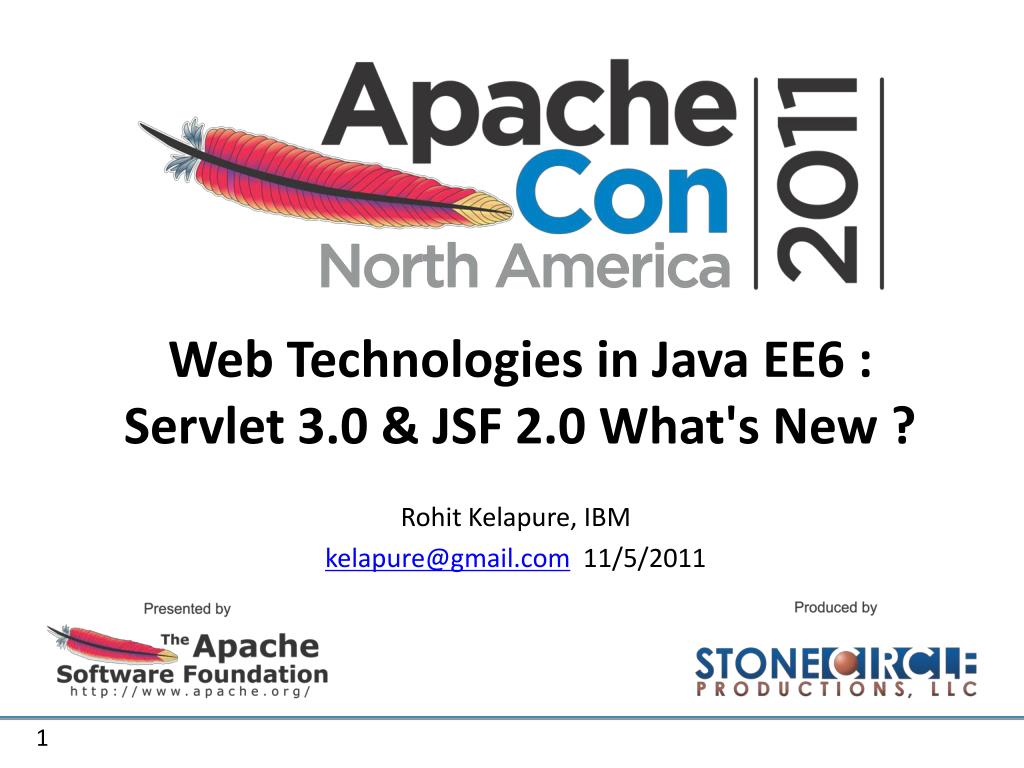 PPT - Web Technologies in Java EE6 : Servlet 3.0 & JSF 2.0 What's New ? PowerPoint Presentation ...