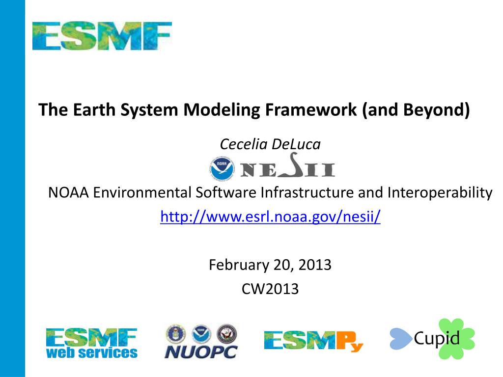 PPT - The Earth System Modeling Framework (and Beyond) PowerPoint ...