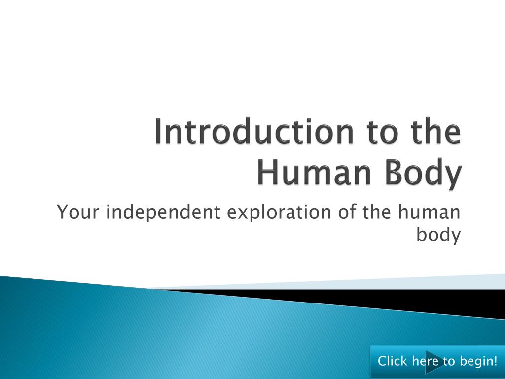 PPT - Introduction to the Human Body PowerPoint Presentation, free ...