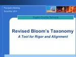 PPT - Bloom's Revised Taxonomy PowerPoint Presentation, free download ...