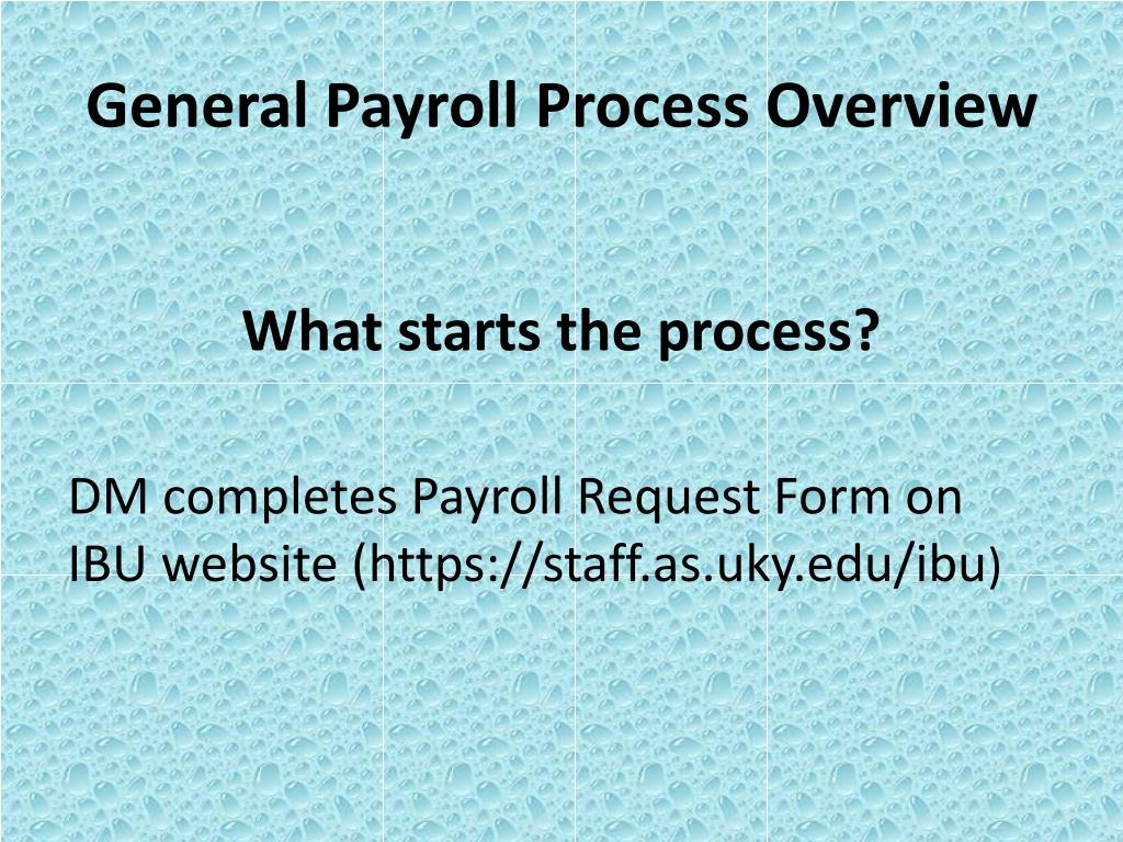 PPT - General Payroll Process Overview PowerPoint Presentation, free ...