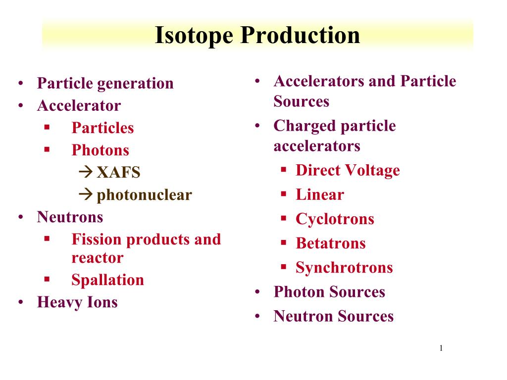 PPT - Isotope Production PowerPoint Presentation, free download - ID ...