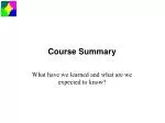 PPT - COURSE SUMMARY PowerPoint Presentation, free download - ID:6083140