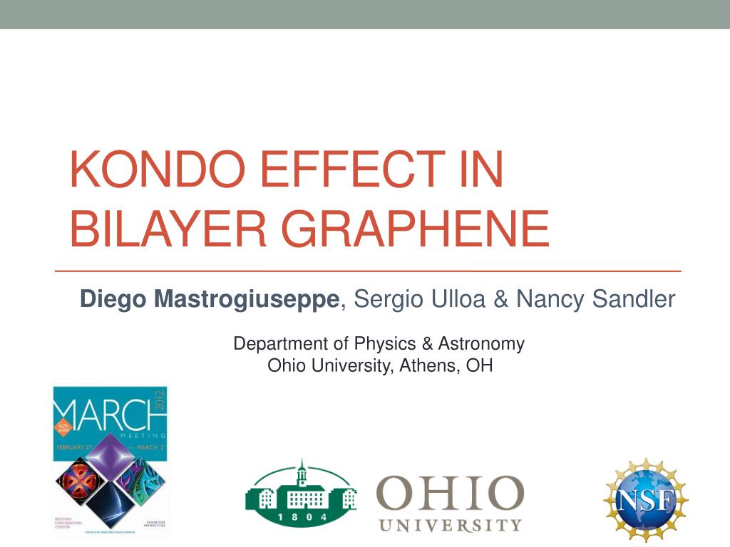 PPT - Kondo effect in bilayer graphene PowerPoint Presentation, free ...