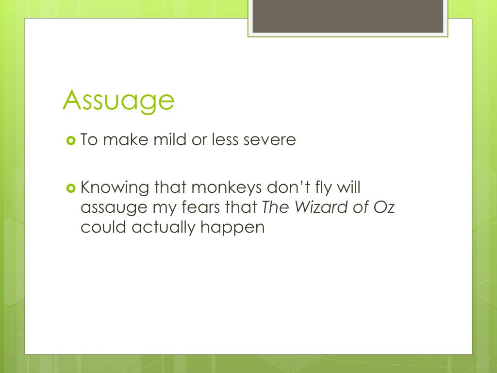 PPT - Assuage PowerPoint Presentation, free download - ID:1880841