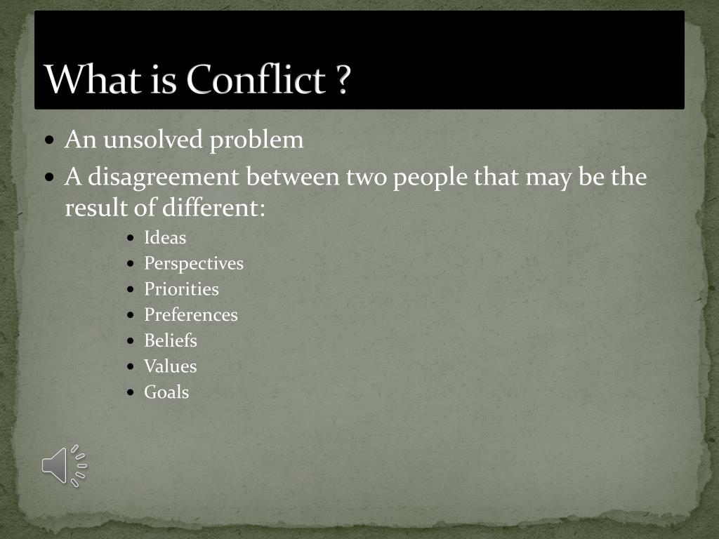 PPT - What is Conflict ? PowerPoint Presentation, free download - ID ...