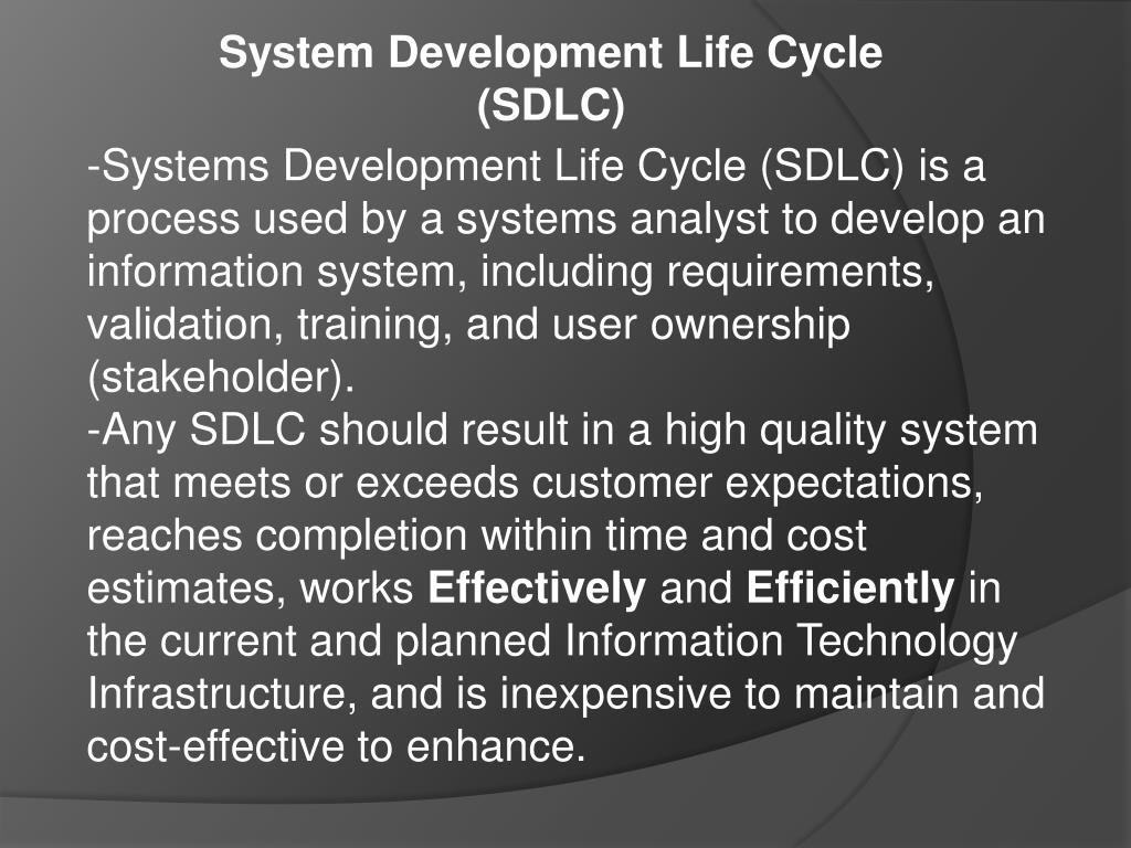 PPT - System Development Life Cycle (SDLC) PowerPoint Presentation ...