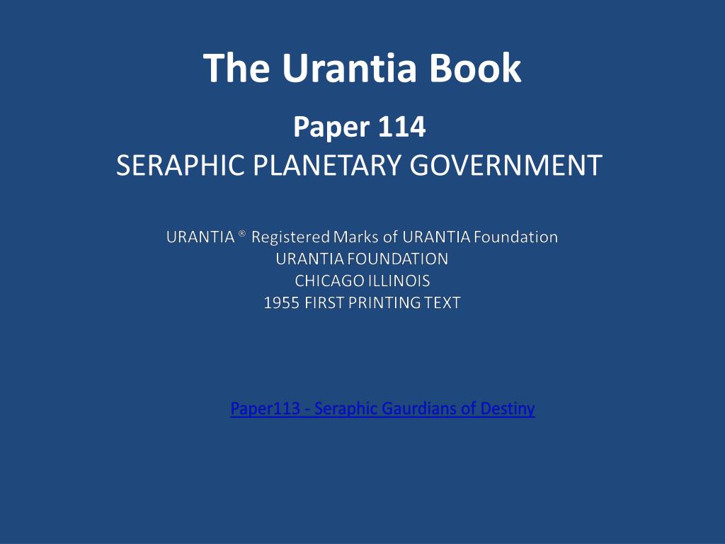 PPT - The Urantia Book PowerPoint Presentation, free download - ID:1882912