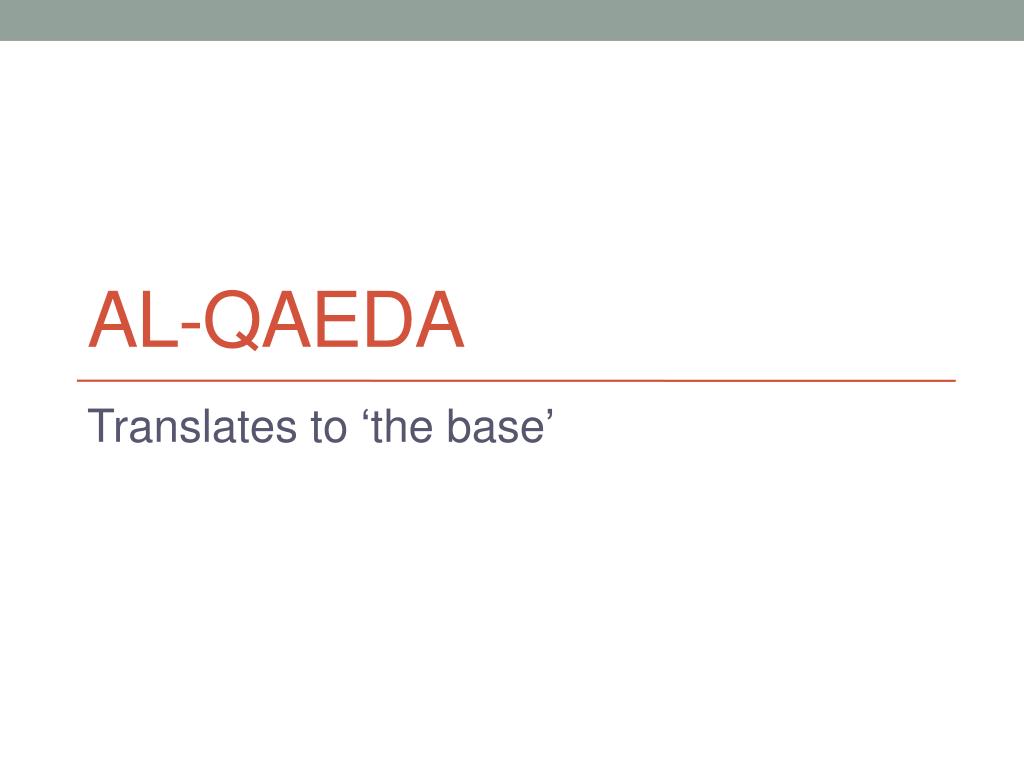 PPT - Al-Qaeda PowerPoint Presentation, free download - ID:1883543