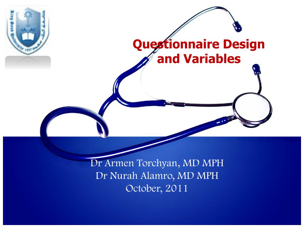 PPT - Questionnaire Design and Variables PowerPoint Presentation, free ...