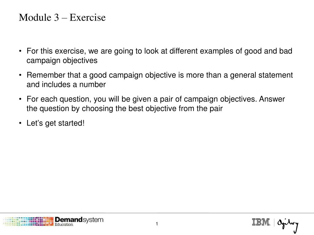 PPT - Understanding Good and Bad Campaign Objectives PowerPoint ...