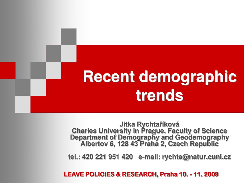 PPT - Recent demographic trends PowerPoint Presentation, free download ...