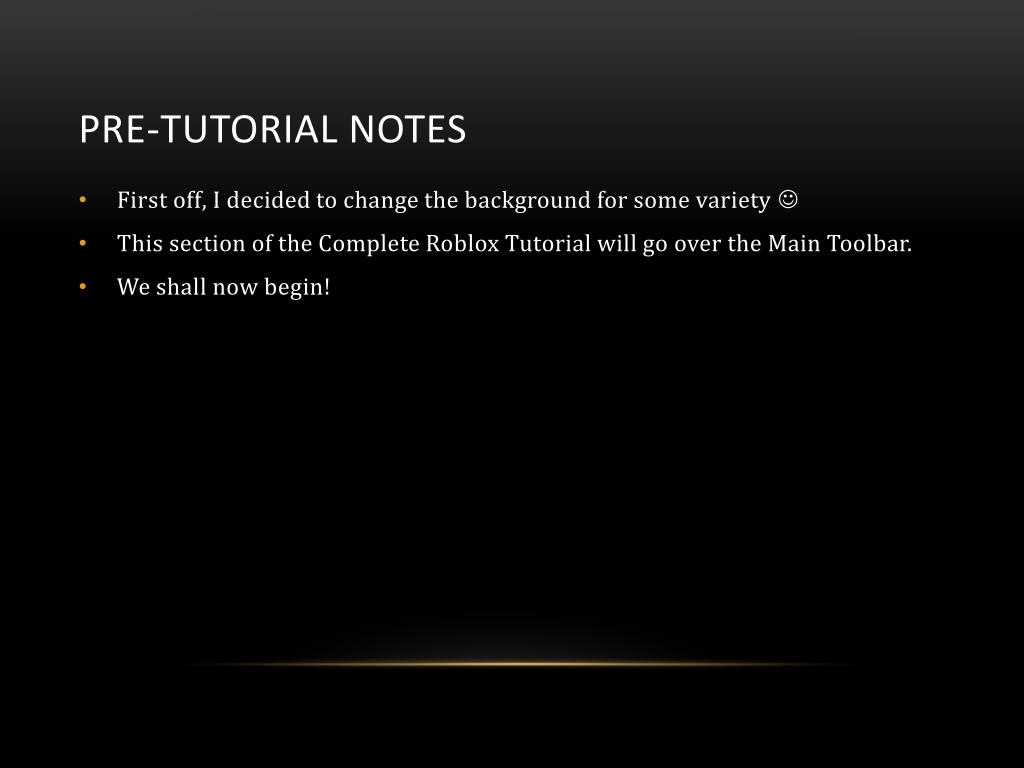 PPT - Pre-Tutorial Notes PowerPoint Presentation, free download - ID ...