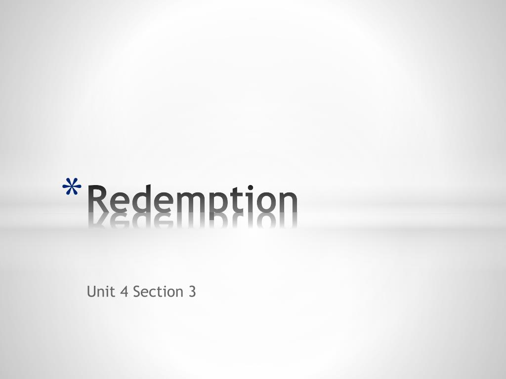 PPT - Redemption PowerPoint Presentation, free download - ID:1886230