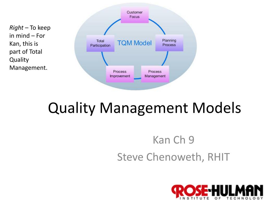 PPT - Quality Management Models PowerPoint Presentation, free download ...