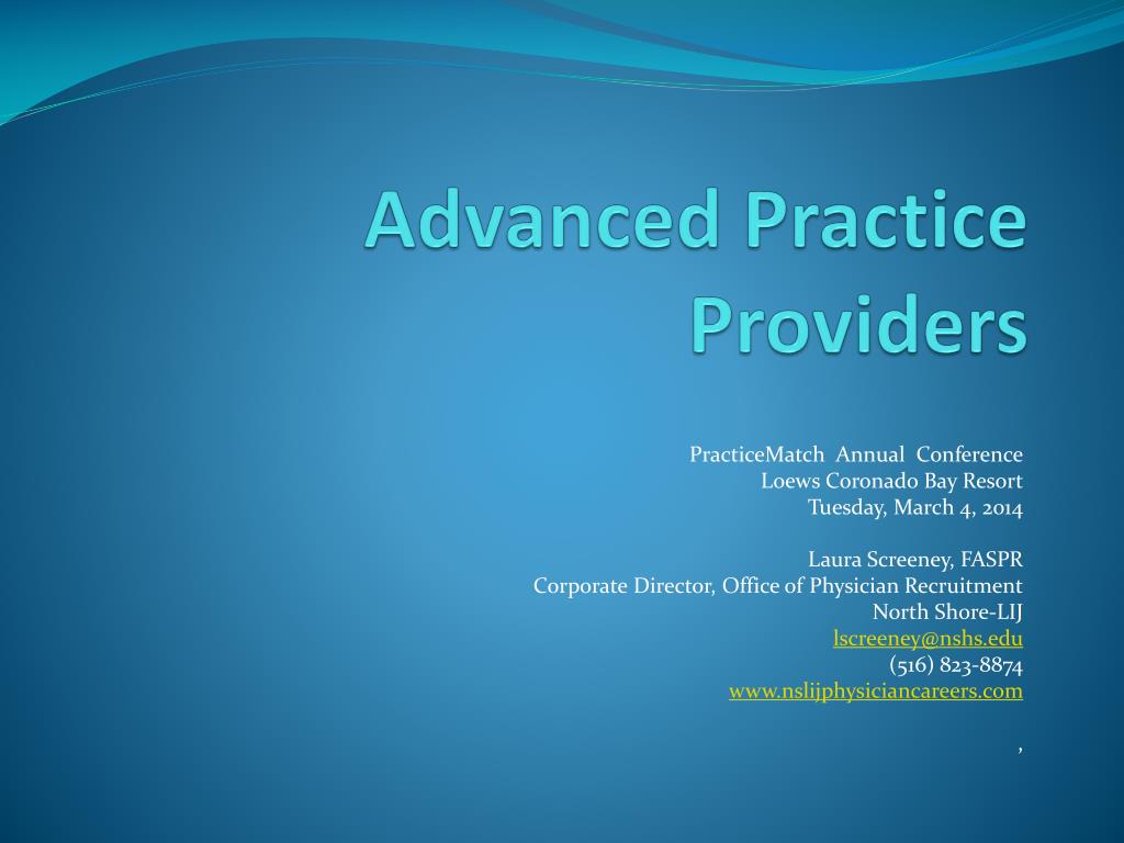 PPT - Advanced Practice Providers PowerPoint Presentation, free ...