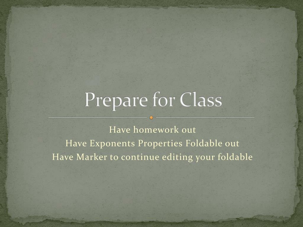 PPT - Prepare for Class PowerPoint Presentation, free download - ID:1889678