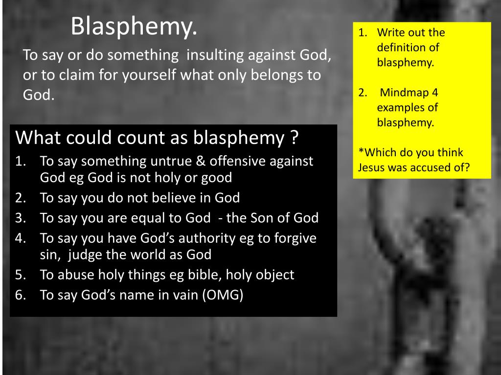 PPT - Blasphemy. PowerPoint Presentation, free download - ID:1889759