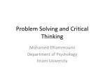 PPT - DECISION MAKING, PROBLEM SOLVING, AND CRITICAL THINKING ...
