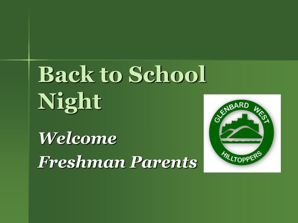 PPT - Back to School Night PowerPoint Presentation, free download - ID ...