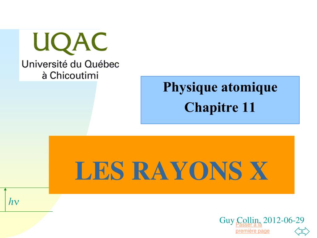 PPT - LES RAYONS X PowerPoint Presentation, free download - ID:1890570