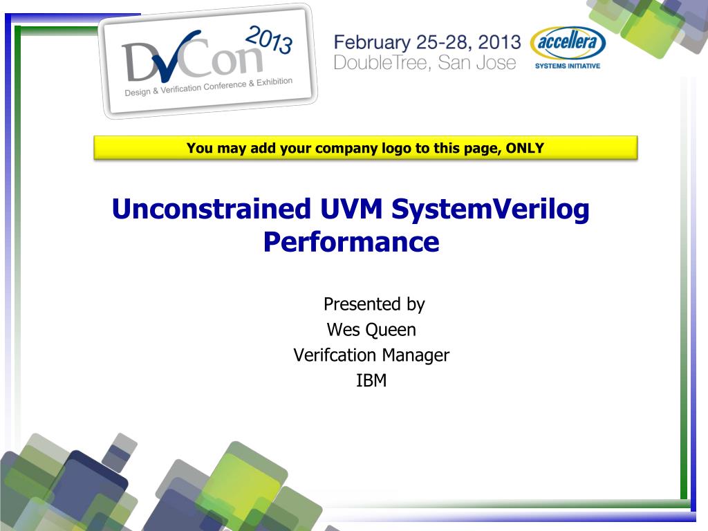 PPT - Unconstrained UVM SystemVerilog Performance PowerPoint ...