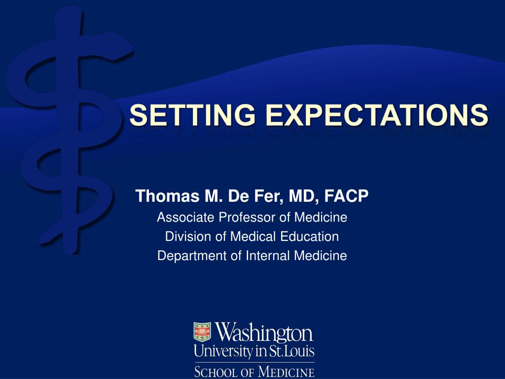 PPT - Setting expectations PowerPoint Presentation, free download - ID ...
