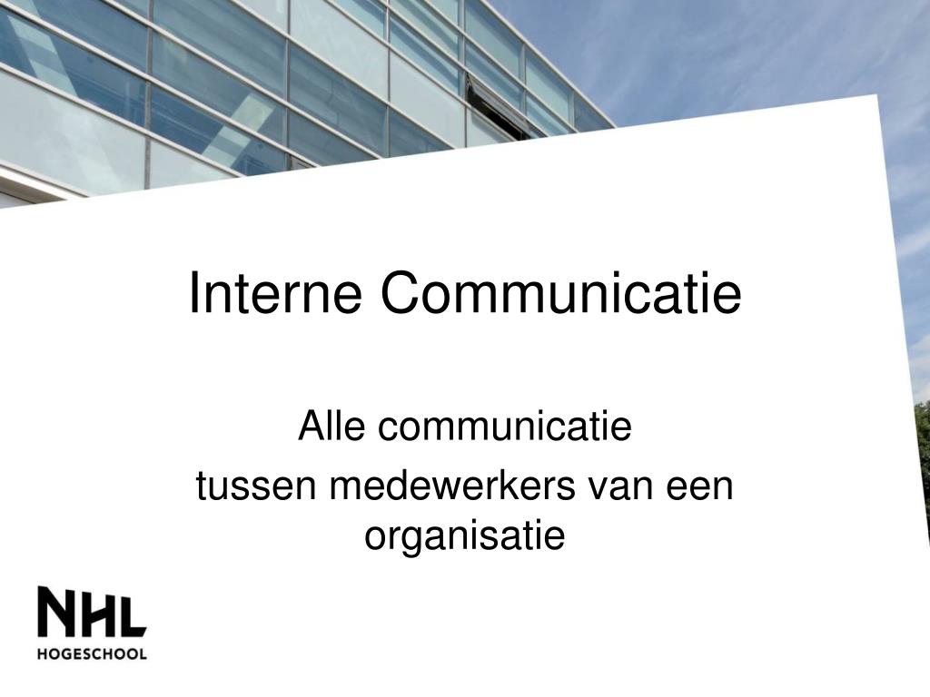 PPT - Interne Communicatie PowerPoint Presentation, free download - ID ...