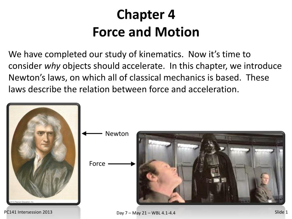 PPT - Chapter 4 Force and Motion PowerPoint Presentation, free download - ID:1897970
