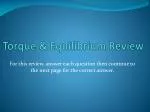 PPT - Torque and Equilibrium PowerPoint Presentation, free download ...