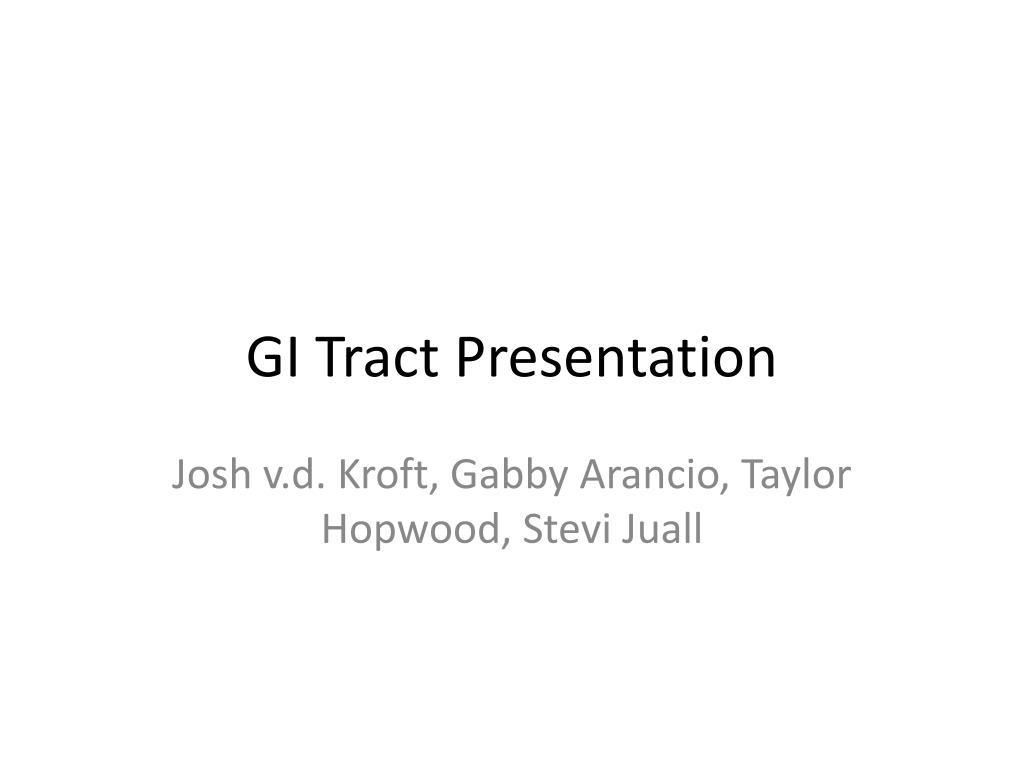 PPT - GI Tract Presentation PowerPoint Presentation, free download - ID ...