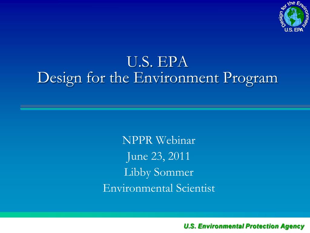 PPT - U.S. EPA Design for the Environment Program PowerPoint ...