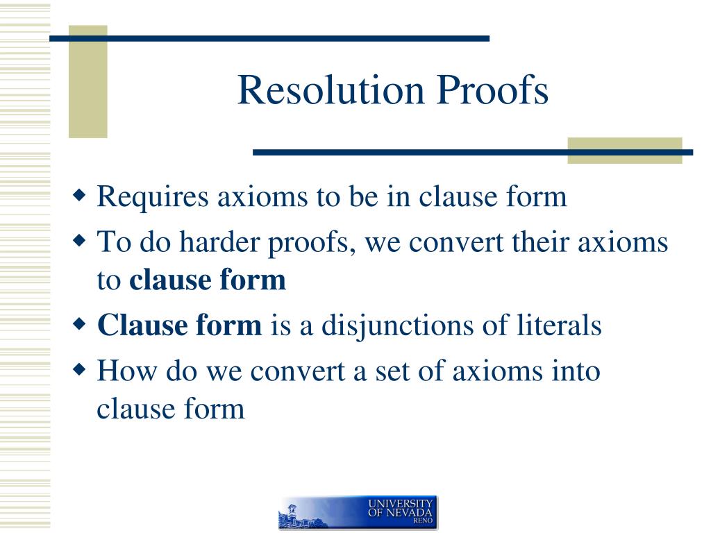 PPT - Resolution Proofs PowerPoint Presentation, free download - ID:1899660