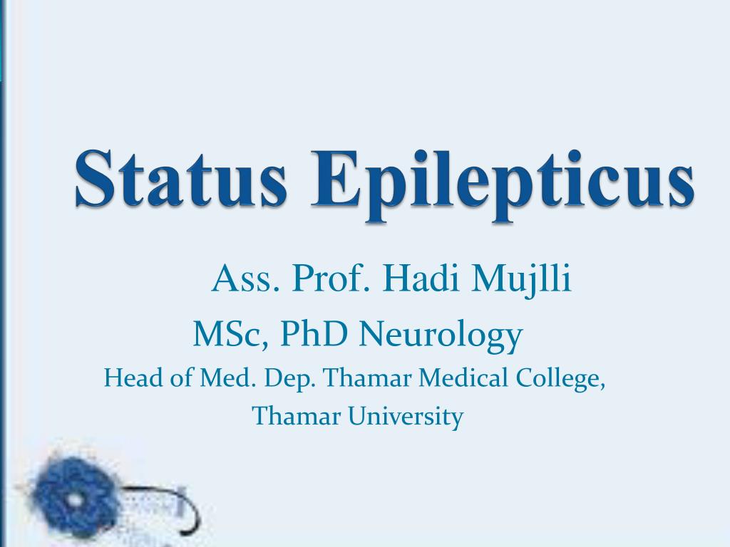 PPT - Status Epilepticus PowerPoint Presentation, free download - ID ...