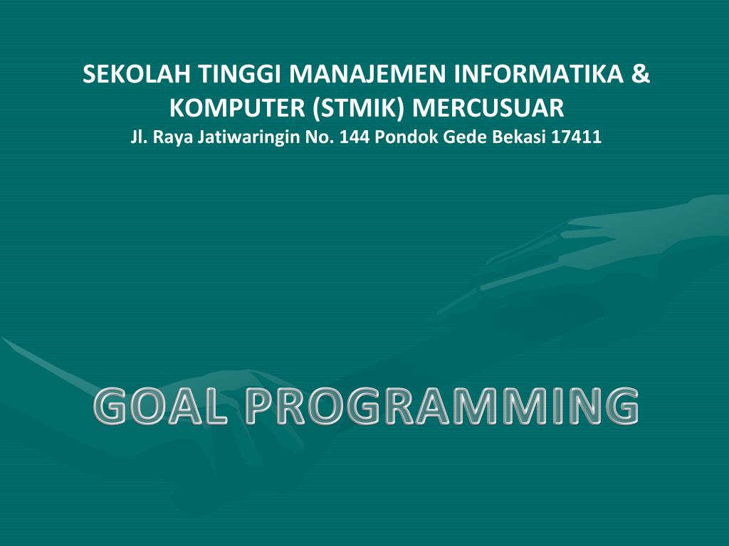 PPT - GOAL PROGRAMMING PowerPoint Presentation, free download - ID:1903607