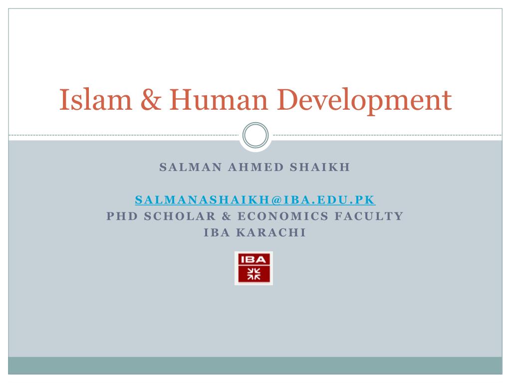 PPT - Islam & Human Development PowerPoint Presentation, free download ...