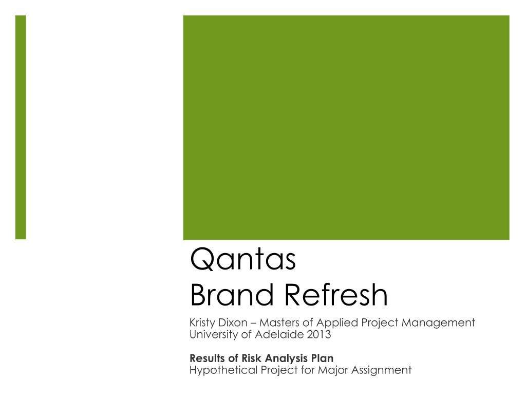 PPT - Qantas Brand Refresh PowerPoint Presentation, free download - ID ...